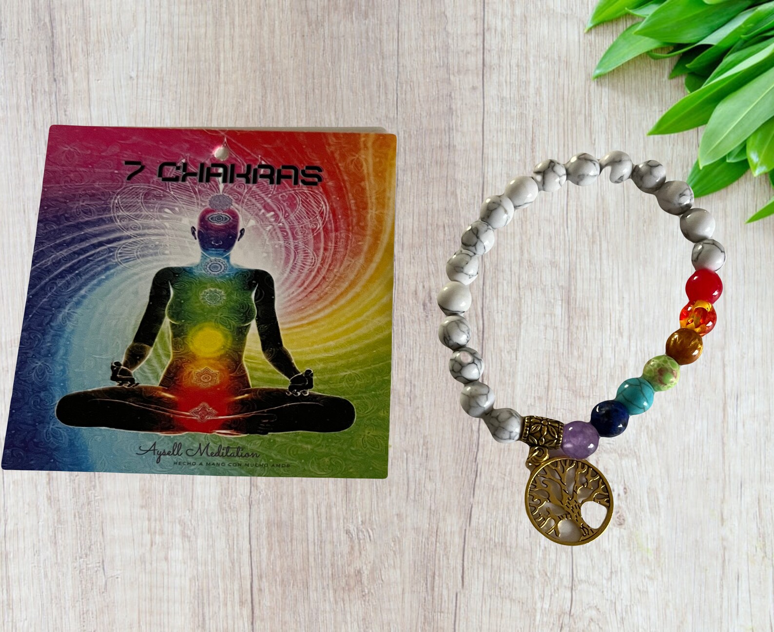 7 Chakras Anti Anxiety With Tree of Life Healing Bracelet Stress Relief ...