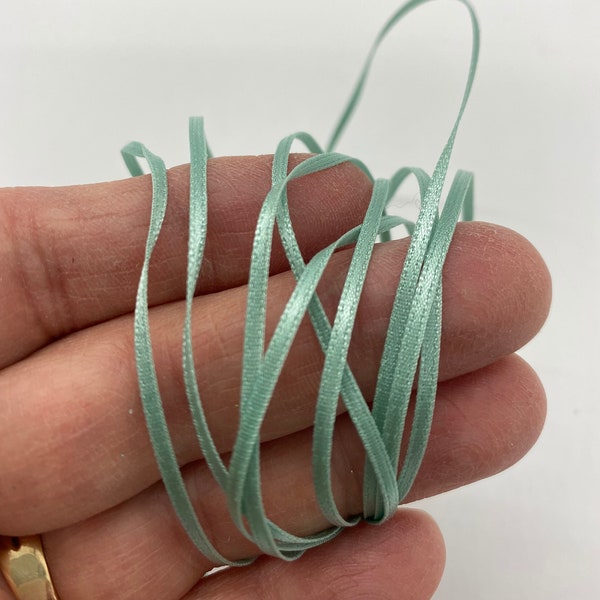 Aqua Satin Ribbon - Etsy