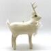 Creamy White Cotton Reindeer, With Iridescent Glittery Body, Chest Faux ...