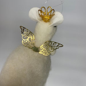 Angel Felt Mouse With Gold Star, Gold Crown and Metal Wings, Fairy ...