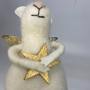 Angel Felt Mouse With Gold Star, Gold Crown and Metal Wings, Fairy ...