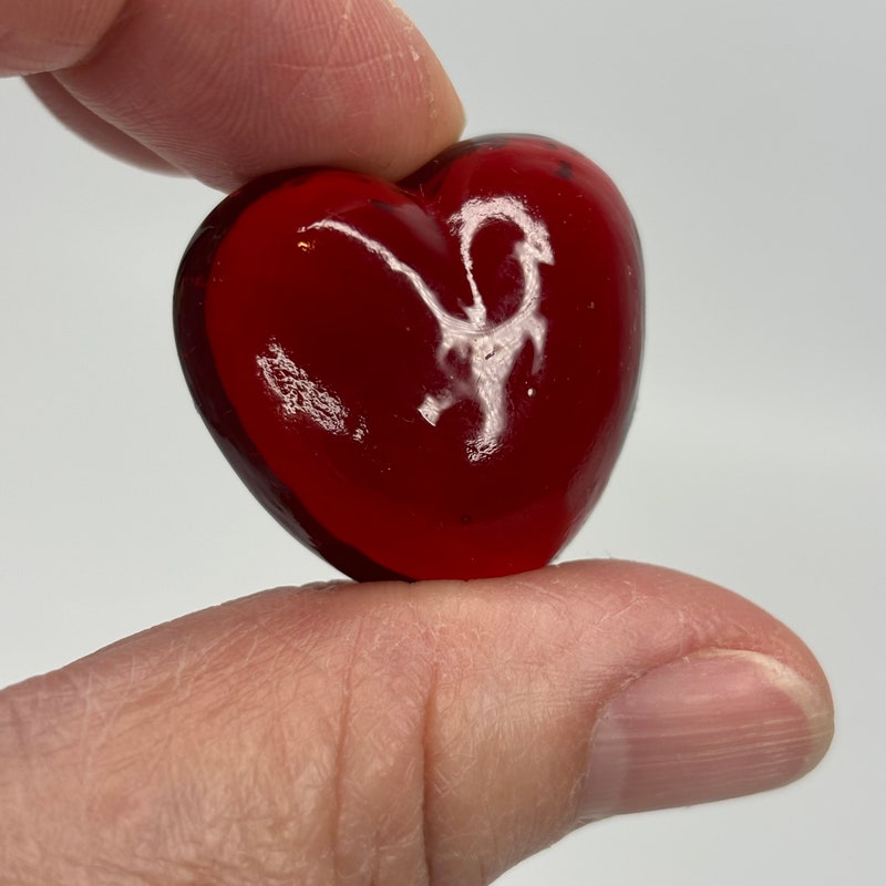 Deep Red Heart - Etsy