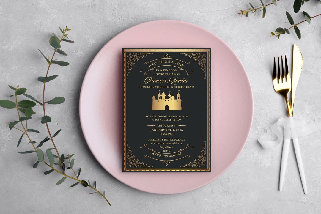 Editable Story Book Fairytale Birthday Invitation, Instant Download ...