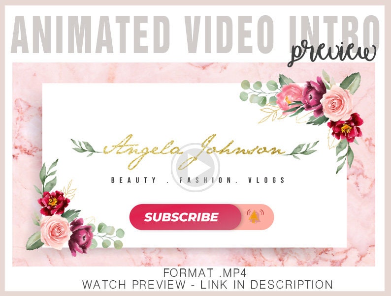 Personalized Youtube Design Beautiful Flowers Template Youtube Banner ...