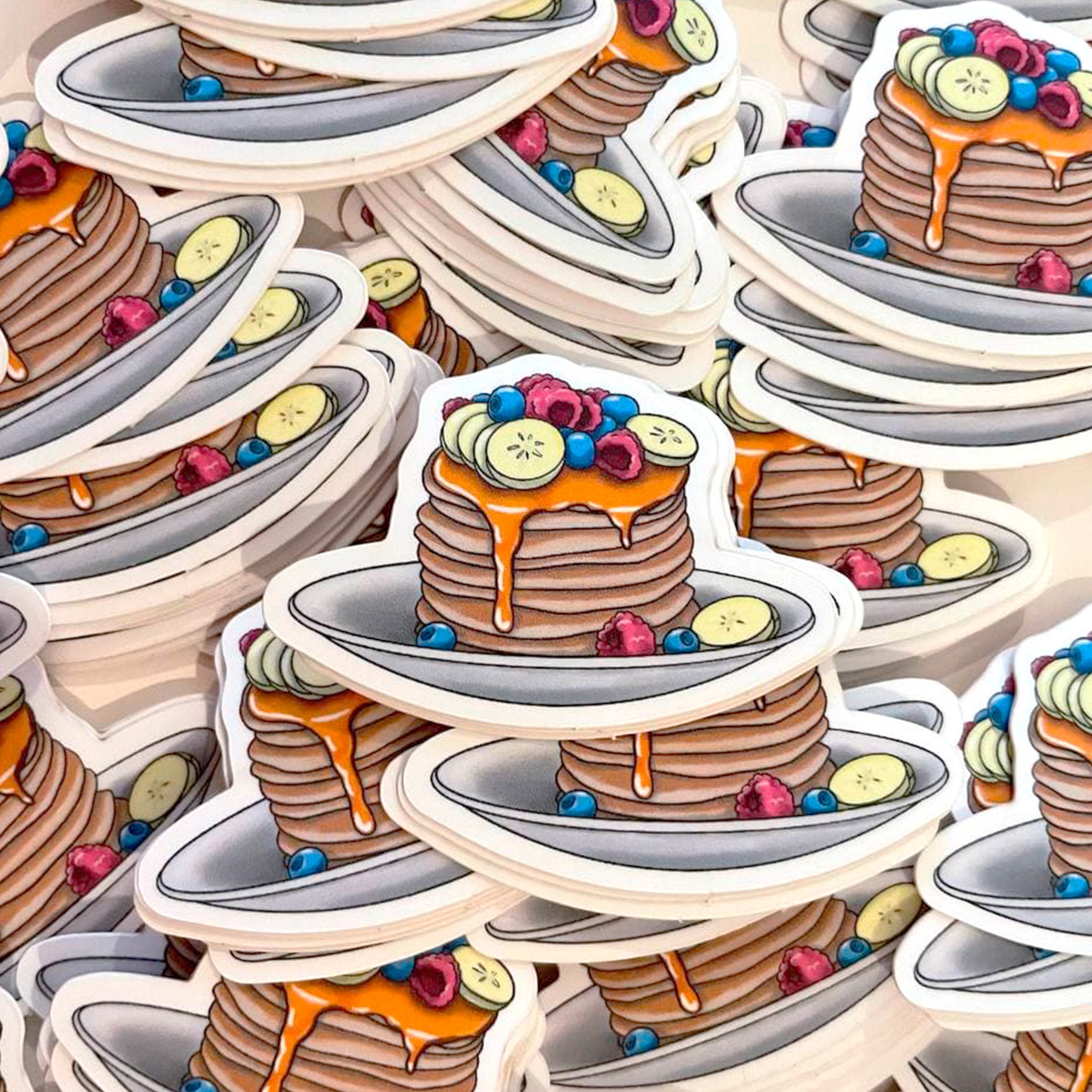 Pancake Sticker - Etsy