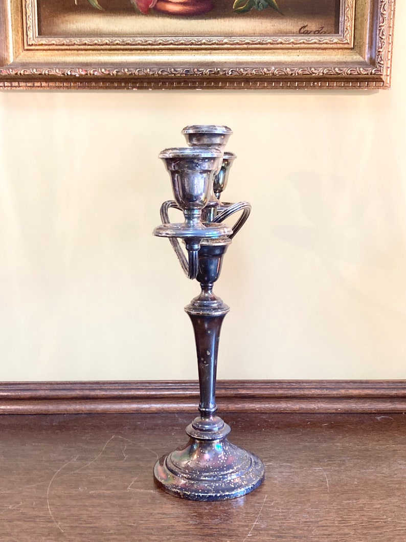 Vintage Gorham Candelabra, Silver Plated, 14 1/2” Tall, With Patina - Etsy
