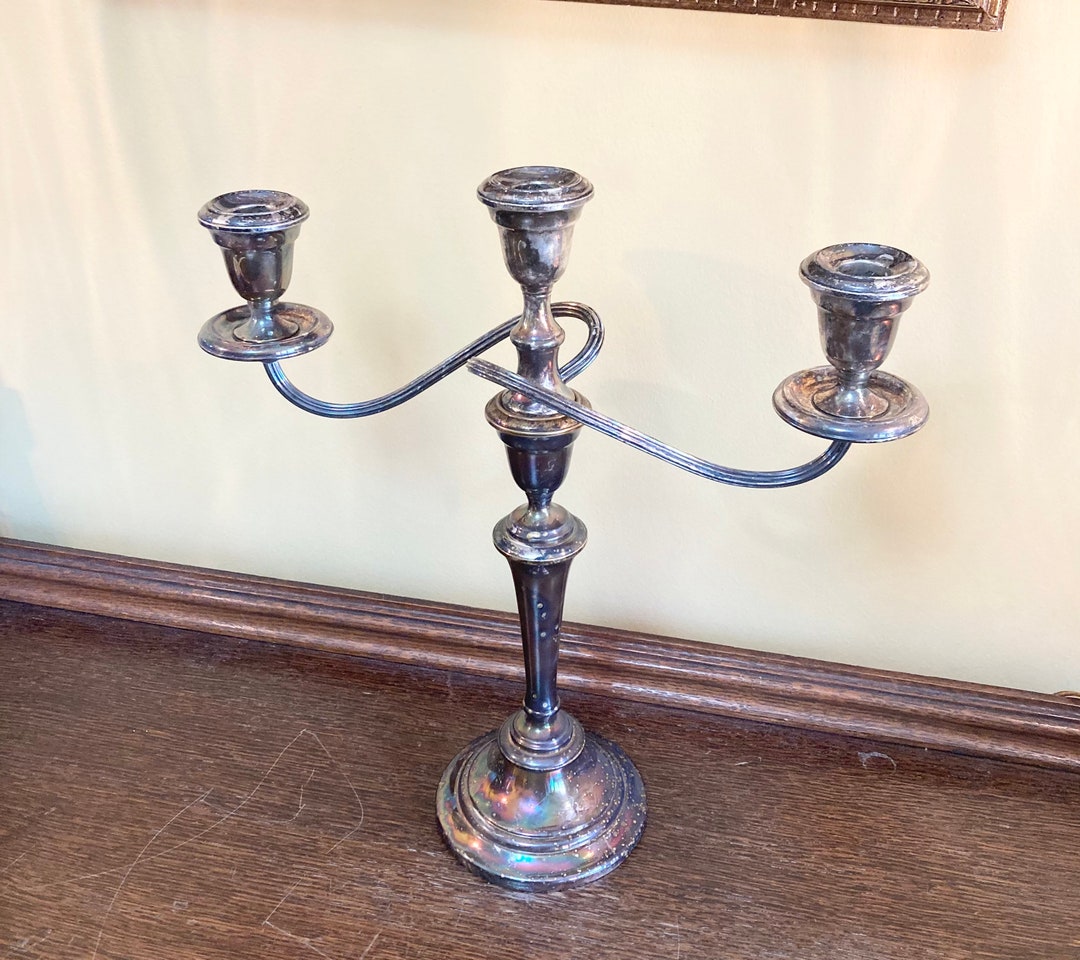 Vintage Gorham Candelabra, Silver Plated, 14 1/2” Tall, With Patina - Etsy