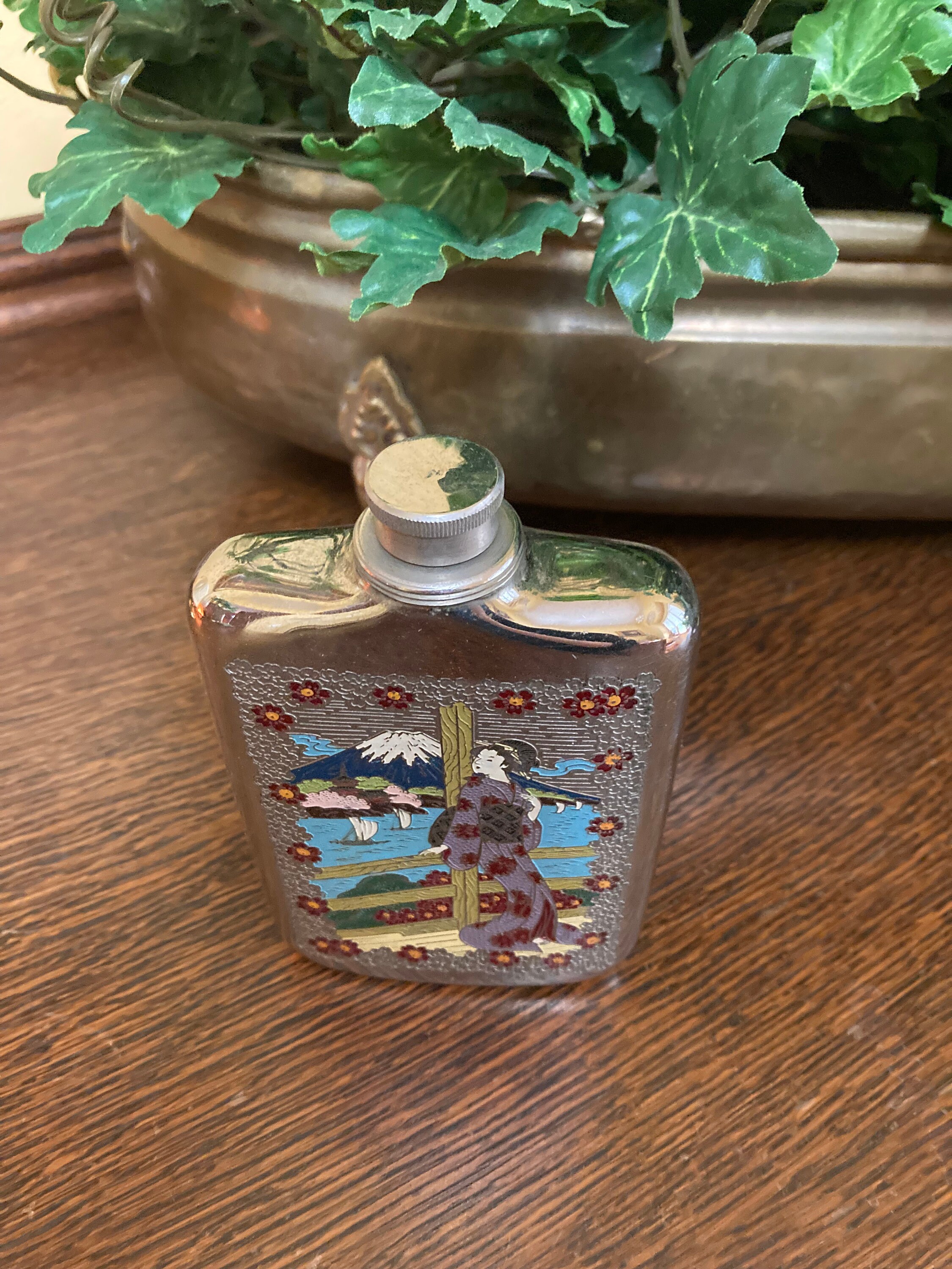 Japanese Enamel Snuff Bottle Flask Geisha Flask - Etsy