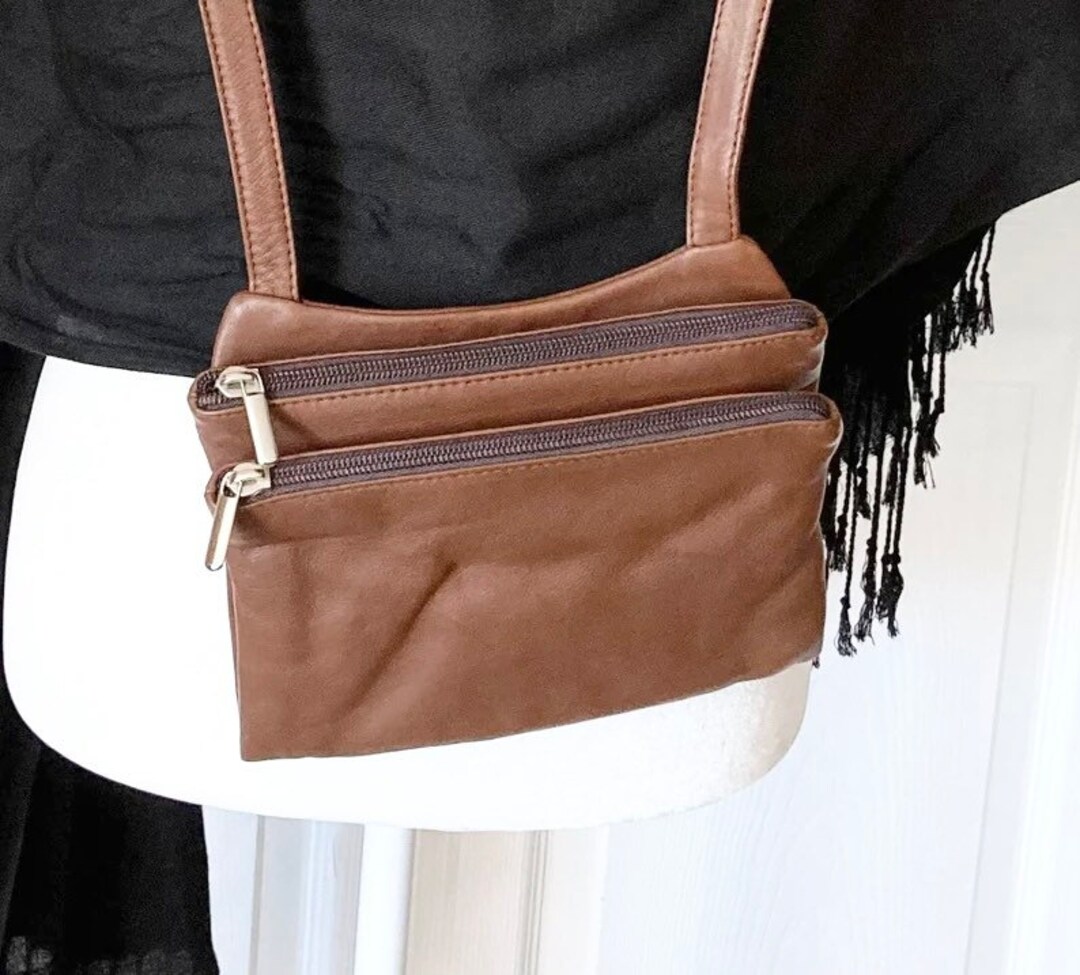 Peruzzi Firenze Crossbody Purse, Leather With Adjustable Strap ...