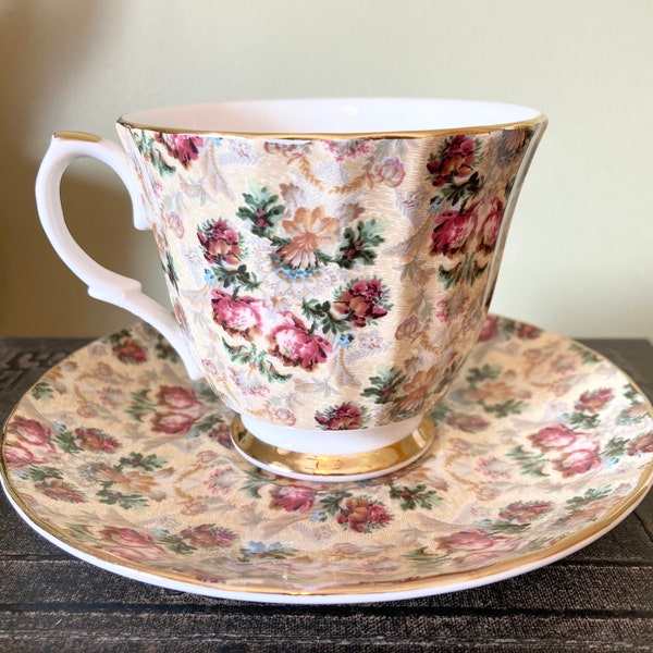 Chintz Tea Cup - Etsy
