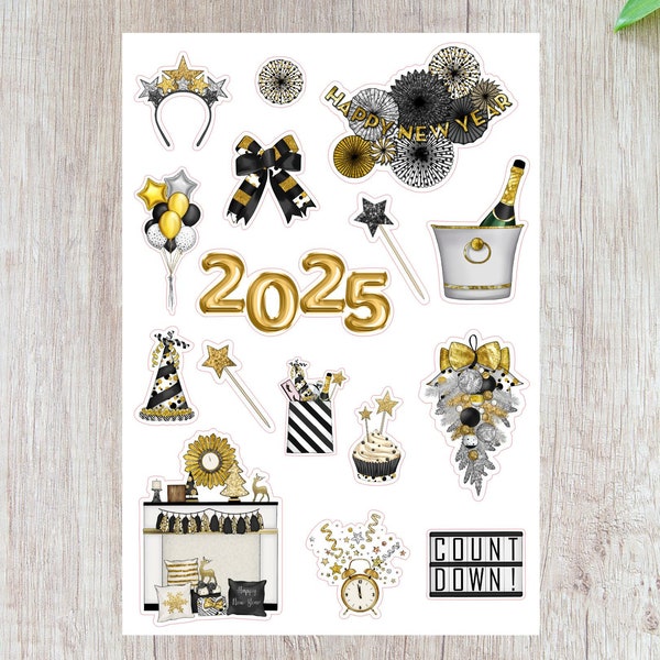 New Year Sticker - Etsy