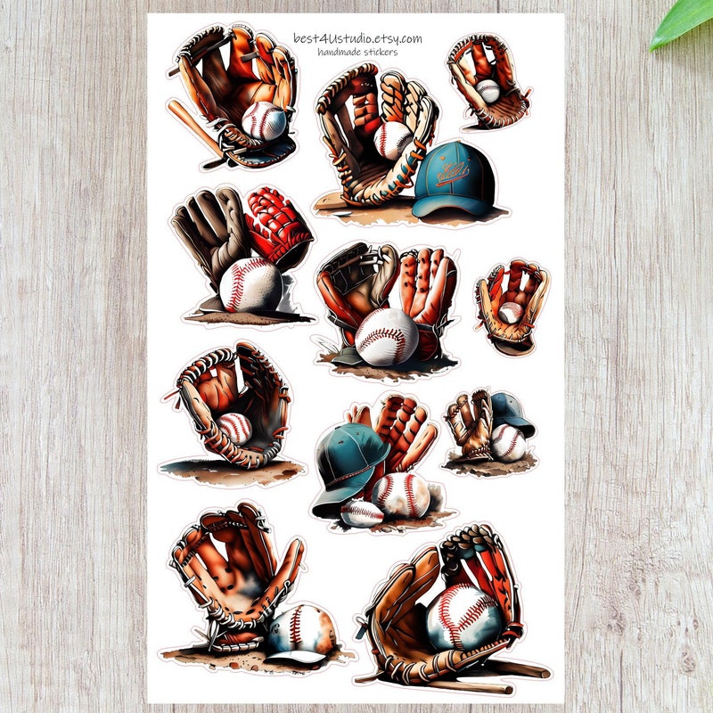 Baseball Stickers - Etsy