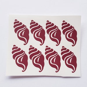 20 Seashell Decals, Shell Stickers, Shelldecal, Seashell Stickers ...