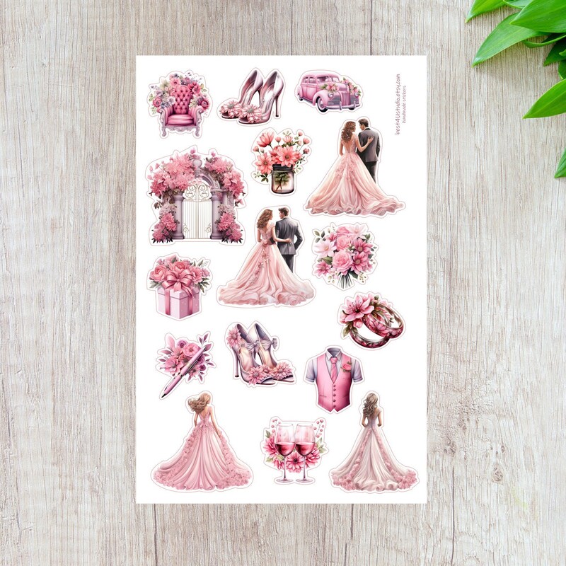 Wedding Stickers - Etsy