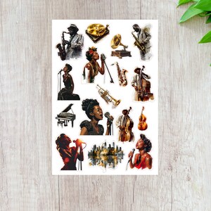 Jazz Stickers, Music Stickers, Musical Art, Musician Gifts, Jazz ...