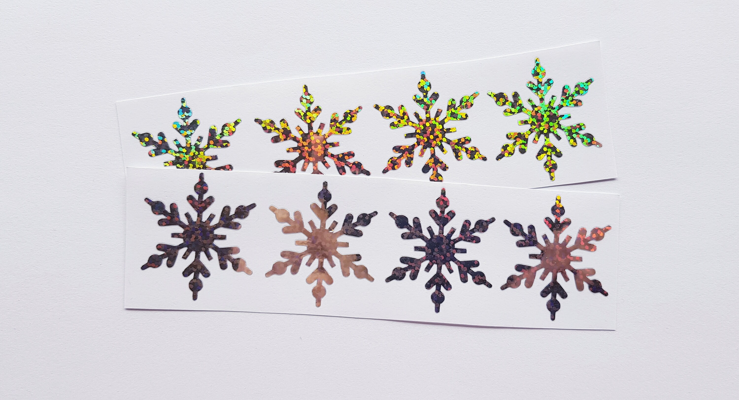 12 Holographic Snowflake Winter Stickers Holiday Decor - Etsy