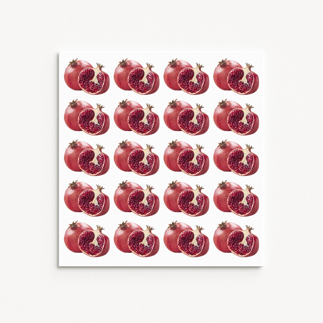 Pomegranate Stickers, Fruit Stickers, Planner Stickers, Journal ...