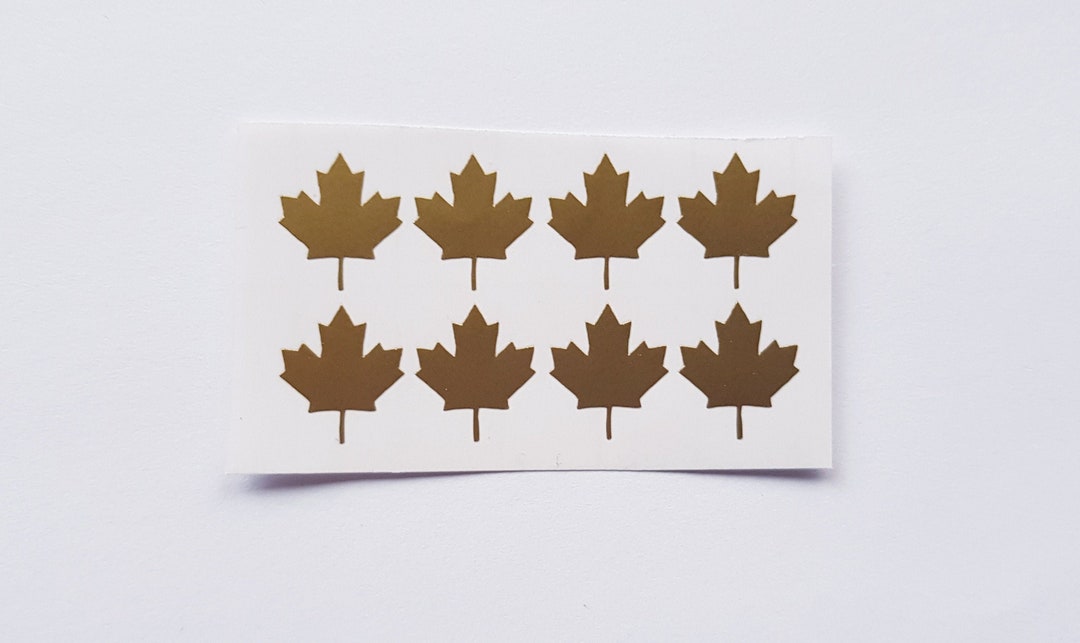 20 Maple Leaf Stickers, Maple Leaf Decals, Maple Leaf, Canada Stickers ...