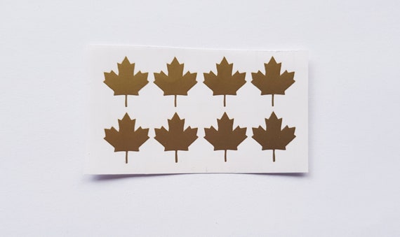 20 Maple Leaf Stickers Maple Leaf Decals Maple Leaf Canada | Etsy