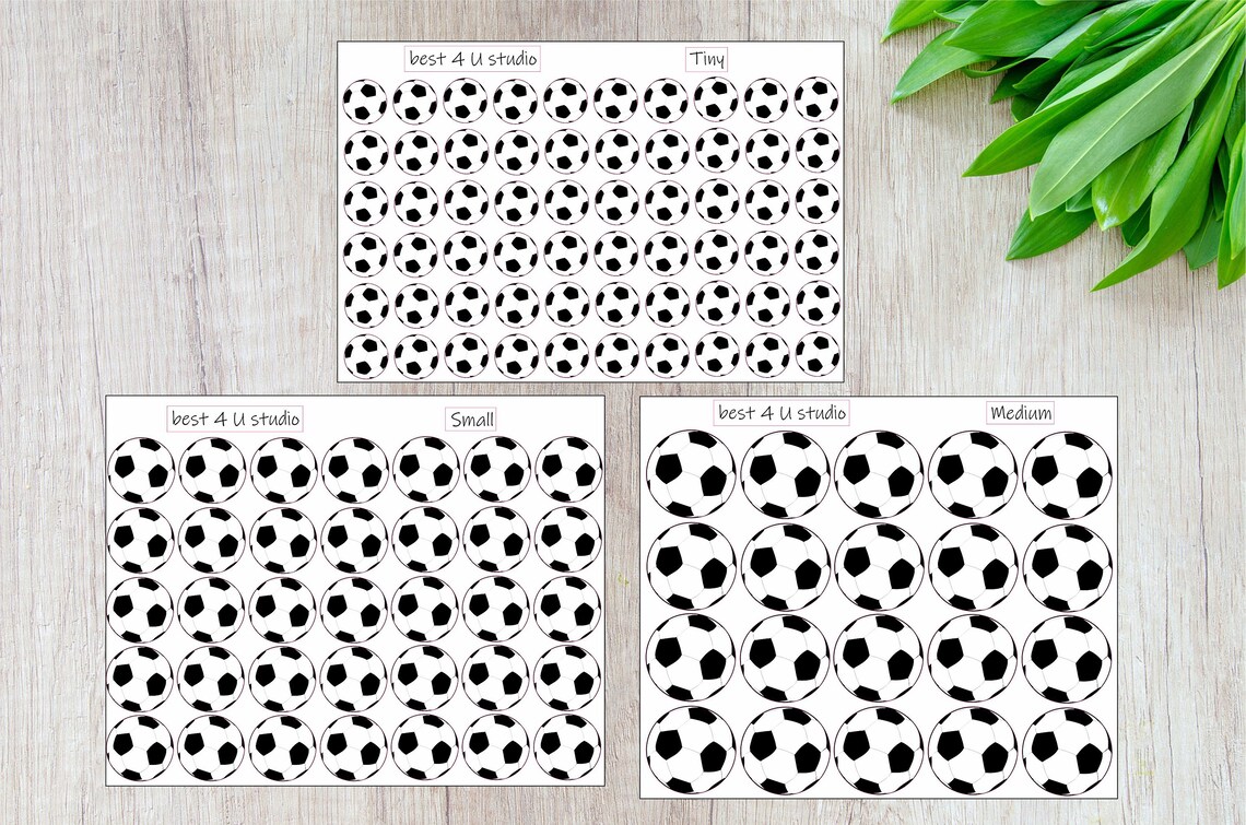 Soccer Stickers Football Stickers Planner Stickers Football - Etsy