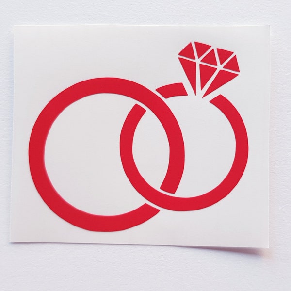 Diamond Ring Decal - Etsy