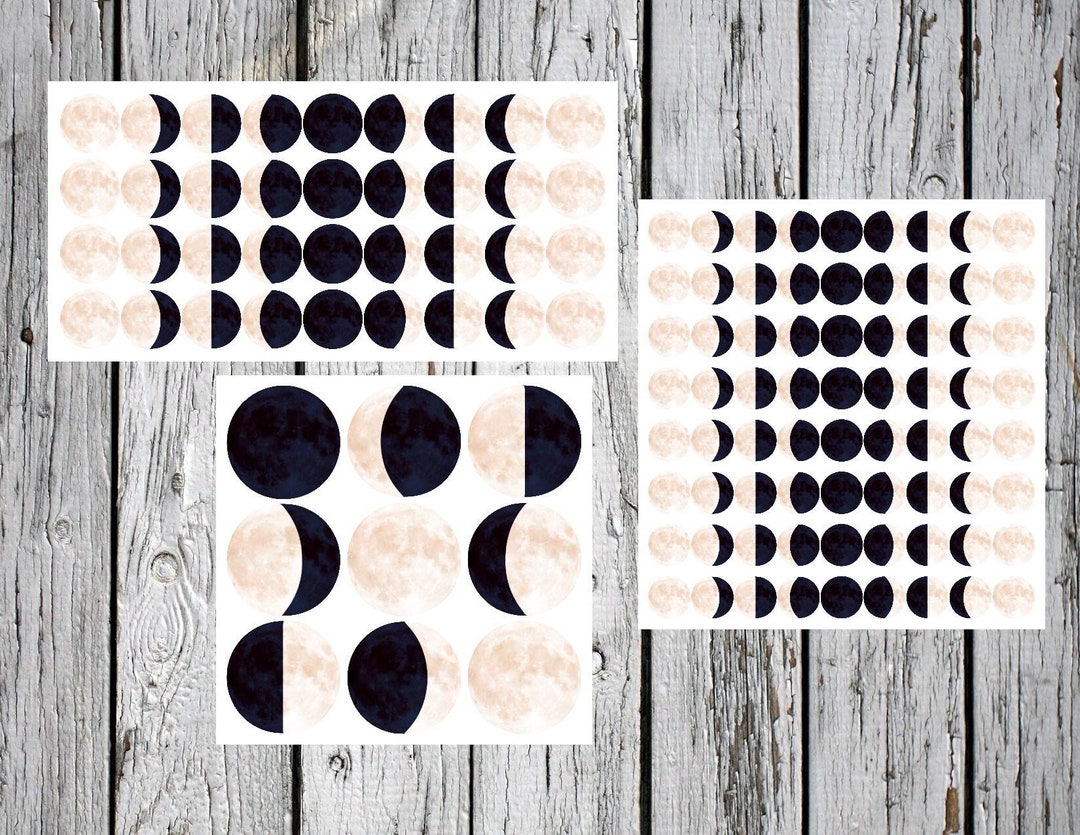 Moon Phases, Lunar Cycle, Lunar Tracking, Planner Sticker - Etsy Australia