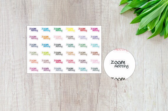 Mini zoom meeting stickers Icon stickers Functional | Etsy