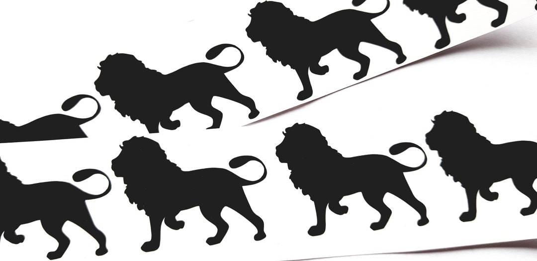 20 Lion Stickers, Lion Birthday Stickers, Lion Party, Safari Stickers ...