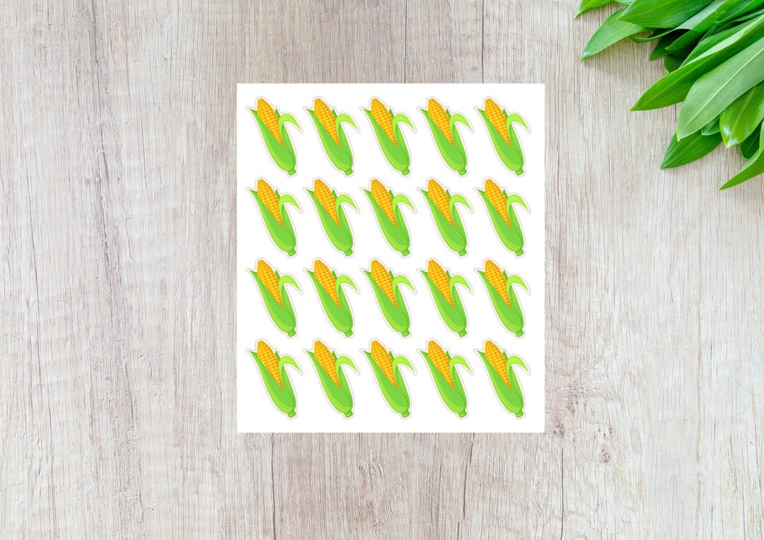 Corn Stickers, Food Stickers, Vegetable Stickers, Farm Stickers ...