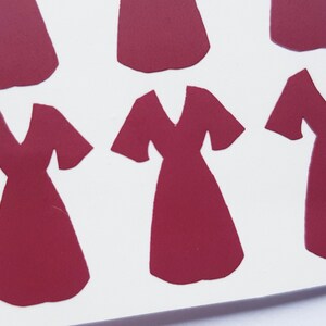 20 Dress Stickers, Dress Decals, Envelope Seals, Party Stickers, Dress ...