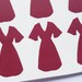 20 Dress Stickers, Dress Decals, Envelope Seals, Party Stickers, Dress ...