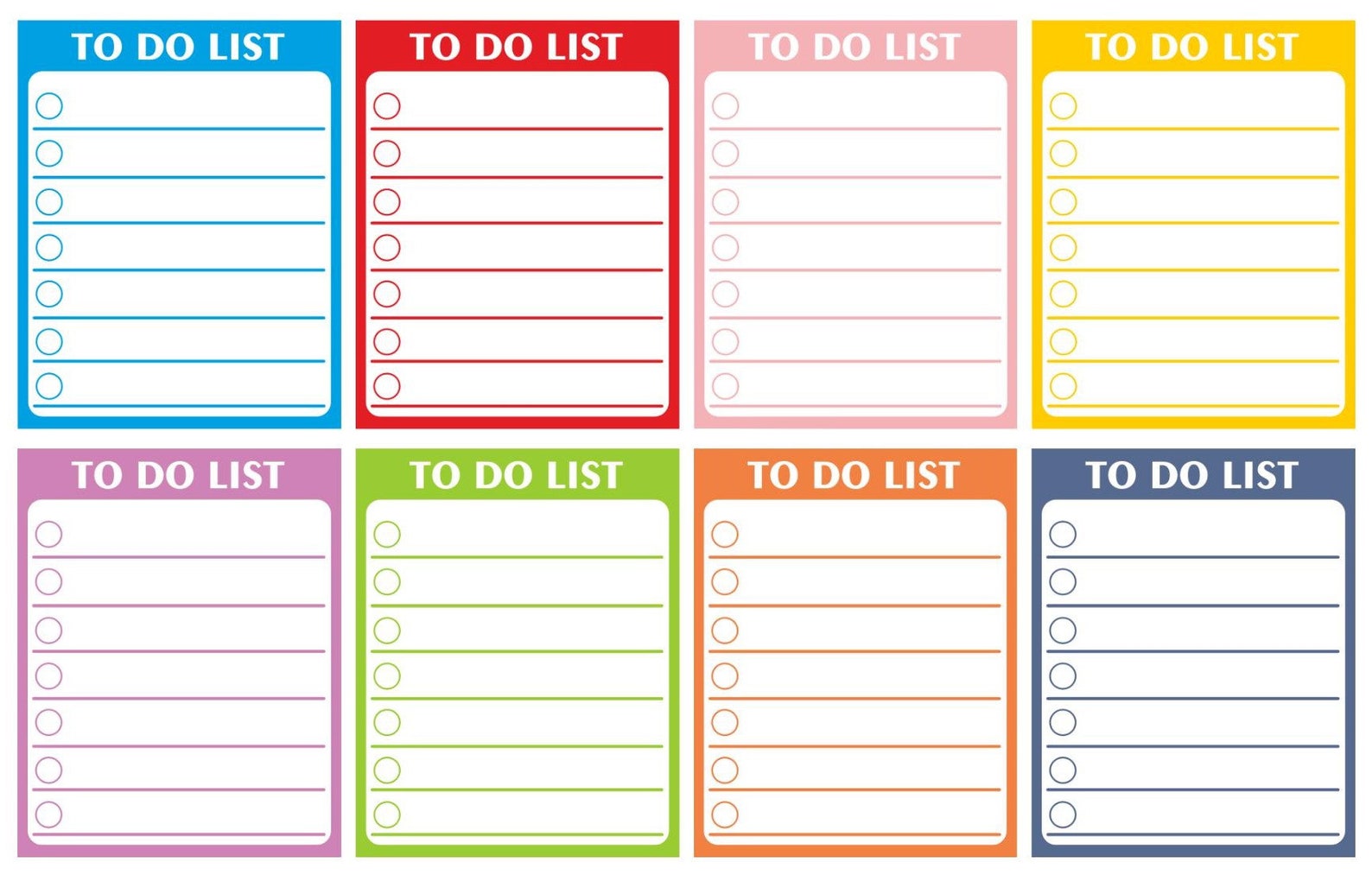 To Do List Planner Boxes Checklist Stickers Lined or Frame - Etsy