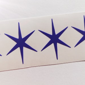 20 Christmas Star Stickers Star Decals Nursery Decor Wall - Etsy