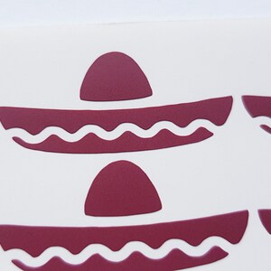 20 Sombrero Stickers, Fiesta Stickers, Fiesta Party, Party Decals ...
