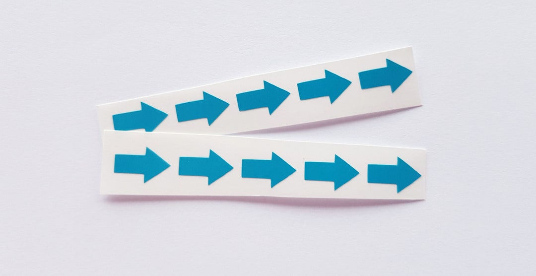 Directional Arrow Vinyl Stickers: Wall & Signage Decals - Etsy