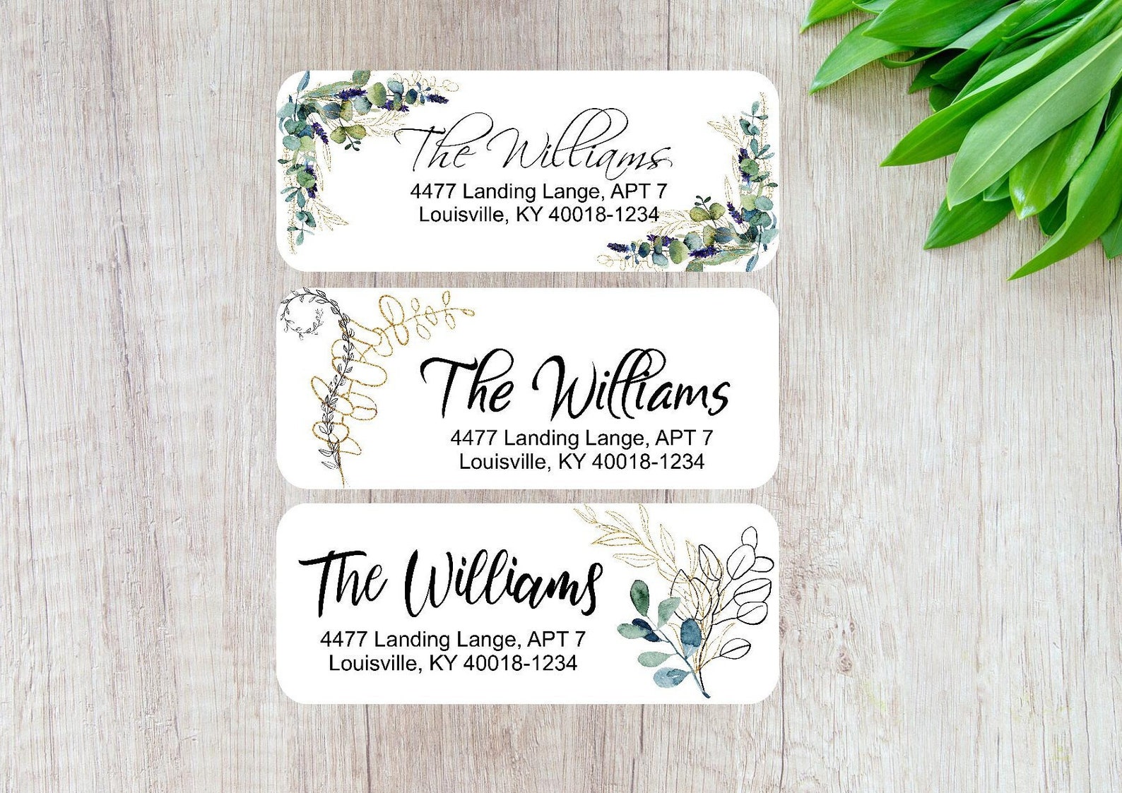 Eucalyptus Return Address Labels, Eucalyptus Sticker, Address Stickers ...