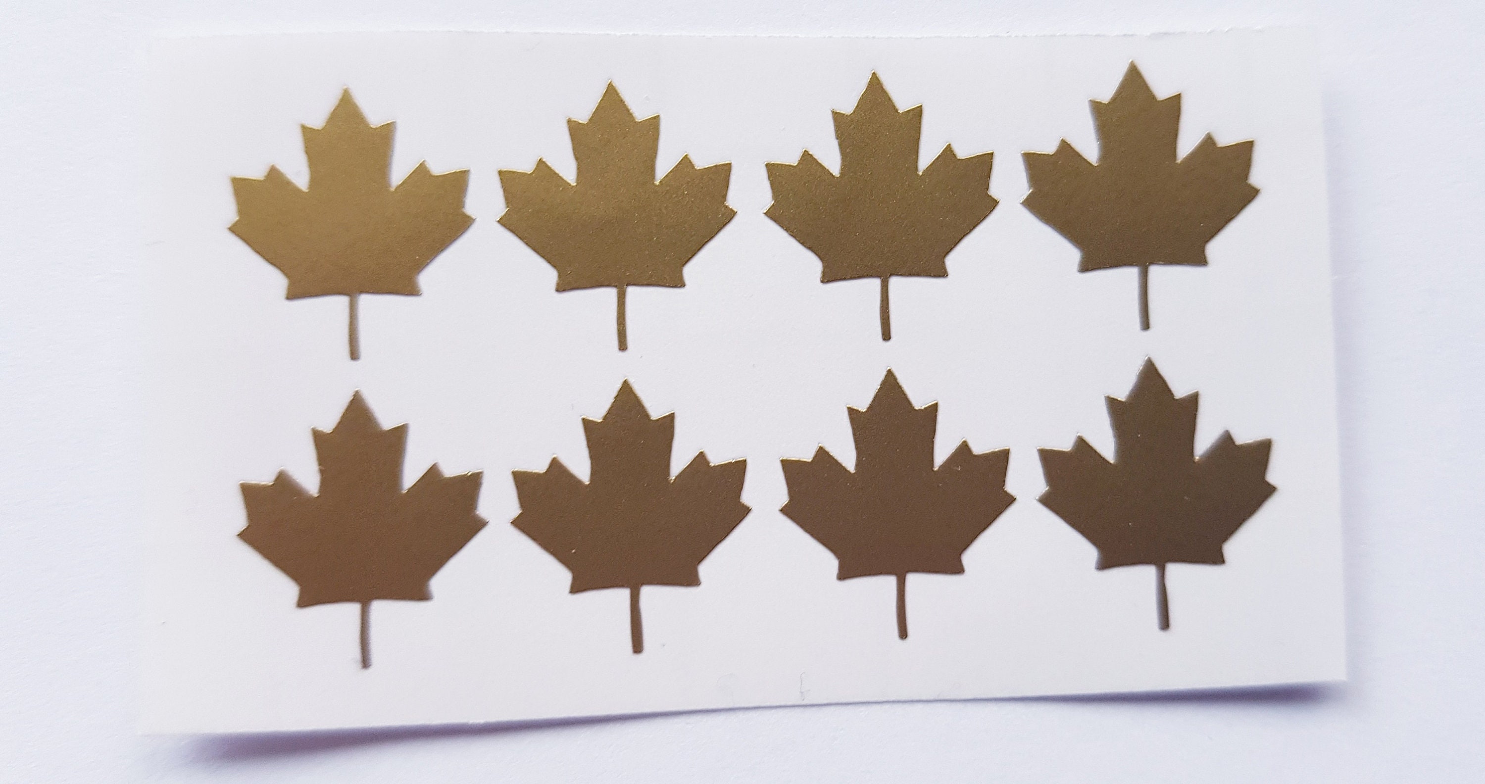 20 Maple Leaf Stickers Maple Leaf Decals Maple Leaf Canada | Etsy