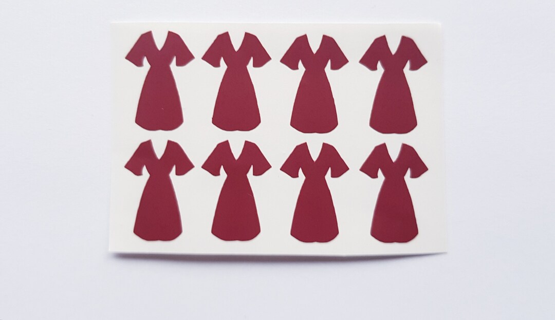 20 Dress Stickers, Dress Decals, Envelope Seals, Party Stickers, Dress ...