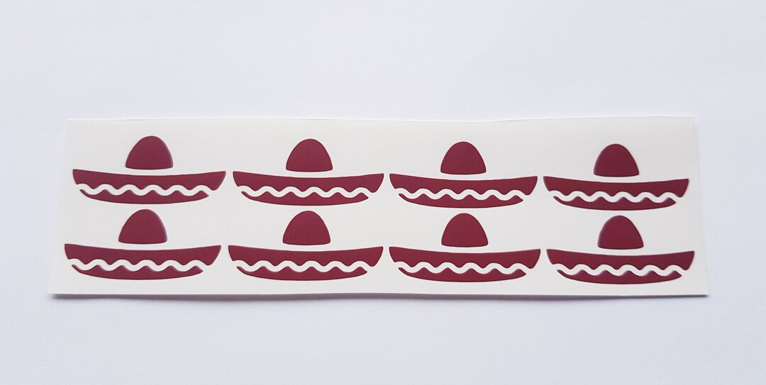 20 Sombrero Stickers, Fiesta Stickers, Fiesta Party, Party Decals ...