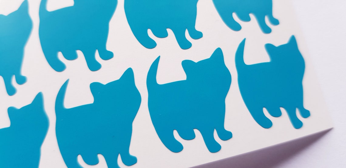 20 Baby Cat Birthday Party Favor Stickers - Etsy