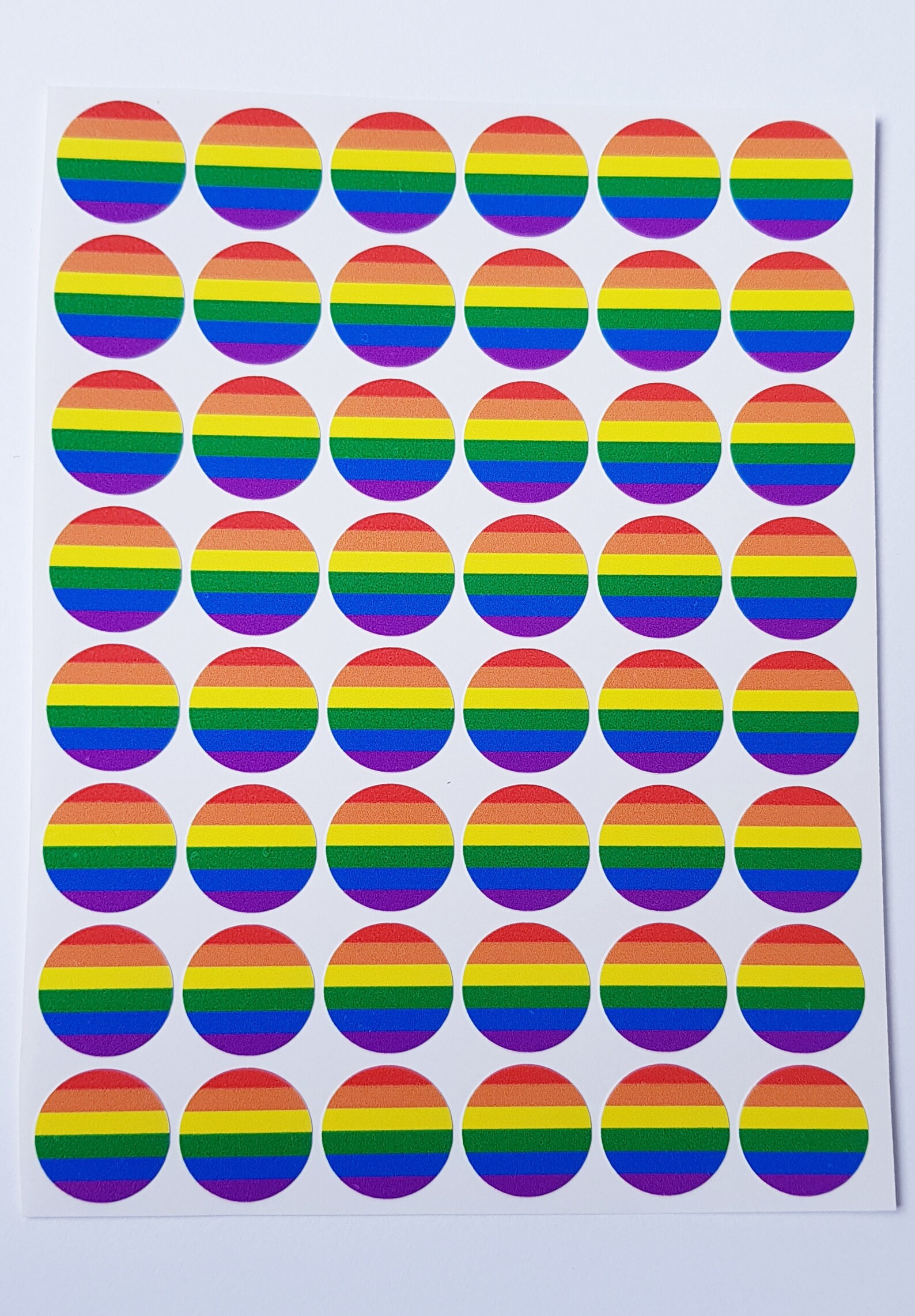 Rainbow Pride Flag Stickers: Vinyl Polka Dots - Etsy