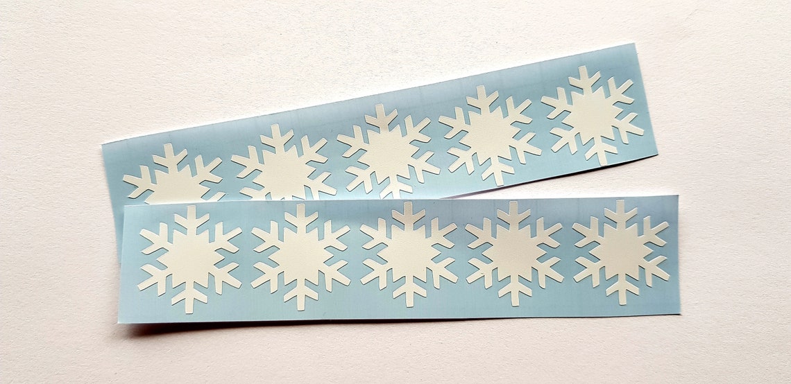 20 Winter Snowflake Stickers - Etsy