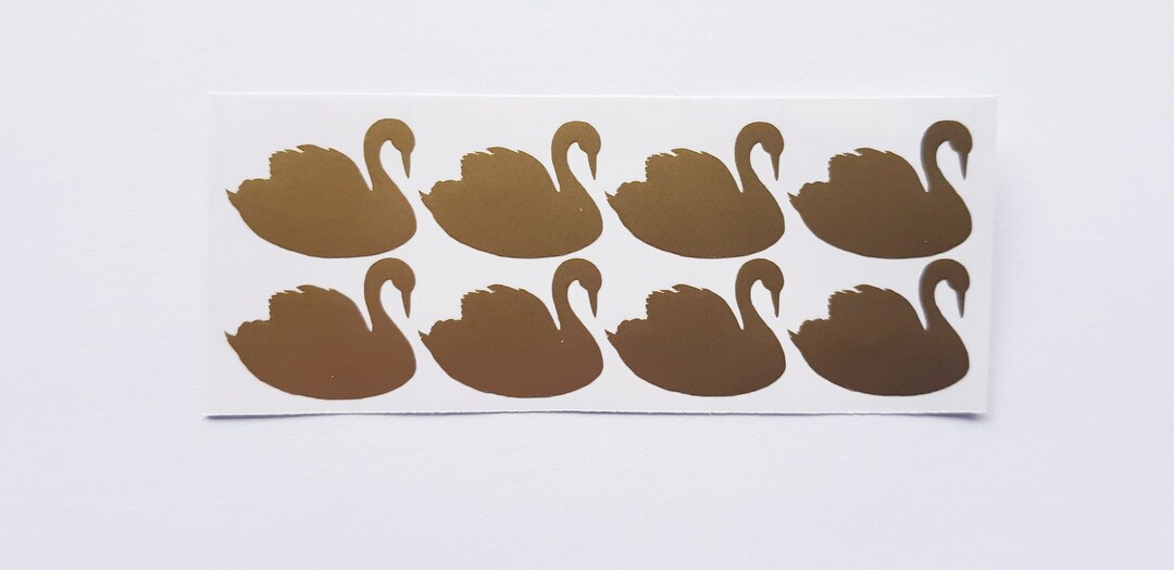 20 Wedding Invitation Swan Stickers - Etsy