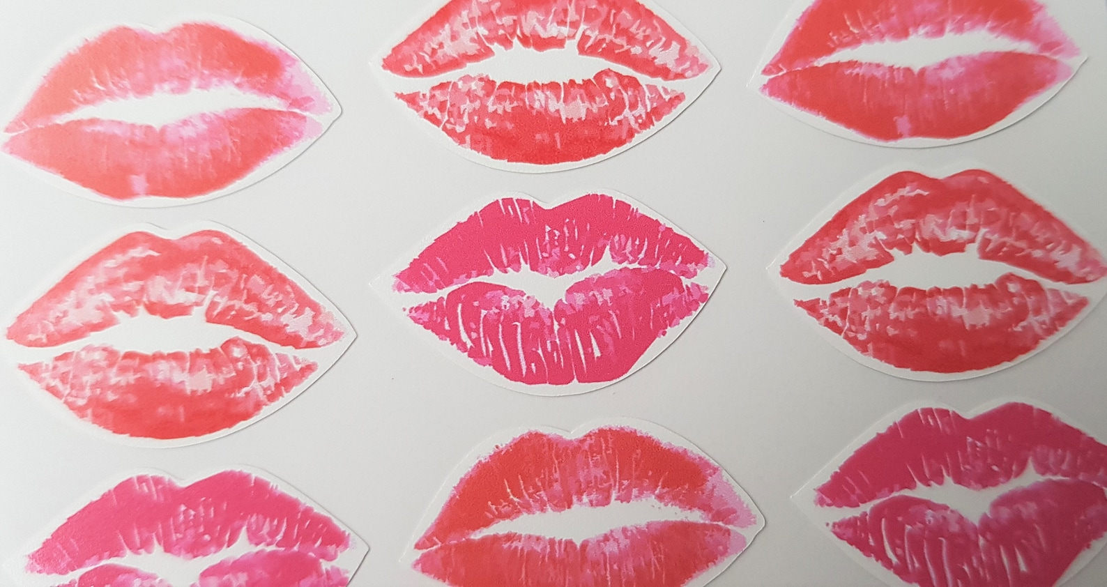 Lips Stickers Kisses Stickers Red Lips Stickers Planner - Etsy