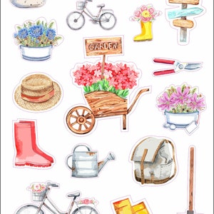 Garden Stickers, Gardening Decorative Stickers, Planner Stickers ...