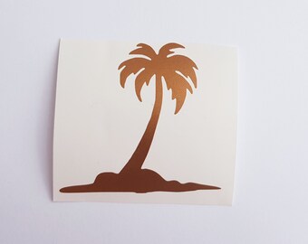 Palm Tree Decal Beach Decal Sticker Palm Tree Vinyl Sticker - Etsy