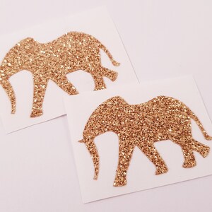 Glitter Elephant Nursey Decor Stickers - Etsy