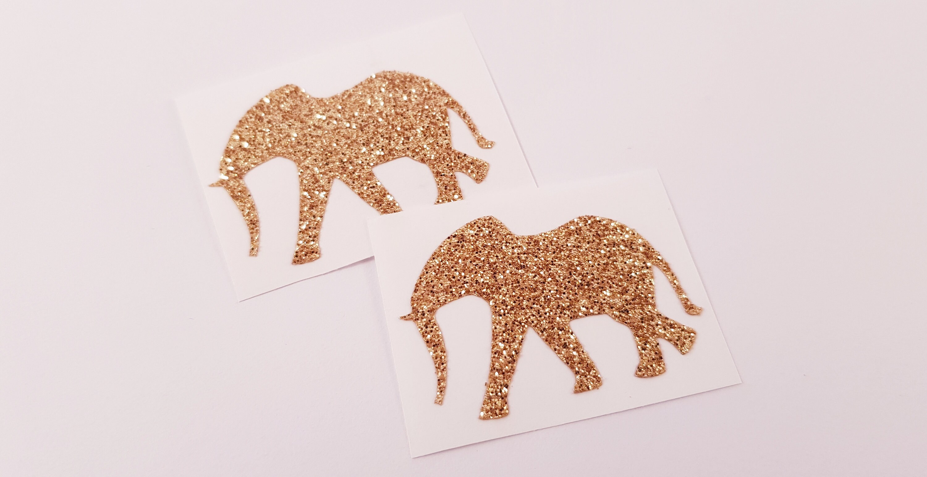 Glitter Elephant Nursey Decor Stickers - Etsy
