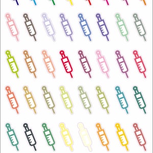 Mini Medical Injections Stickers, Icon Stickers, Functional Stickers ...