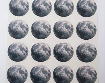 Full Moon Stickers - Etsy